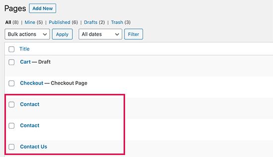 Restoring deleted pages from WordPress | Fixed Blog